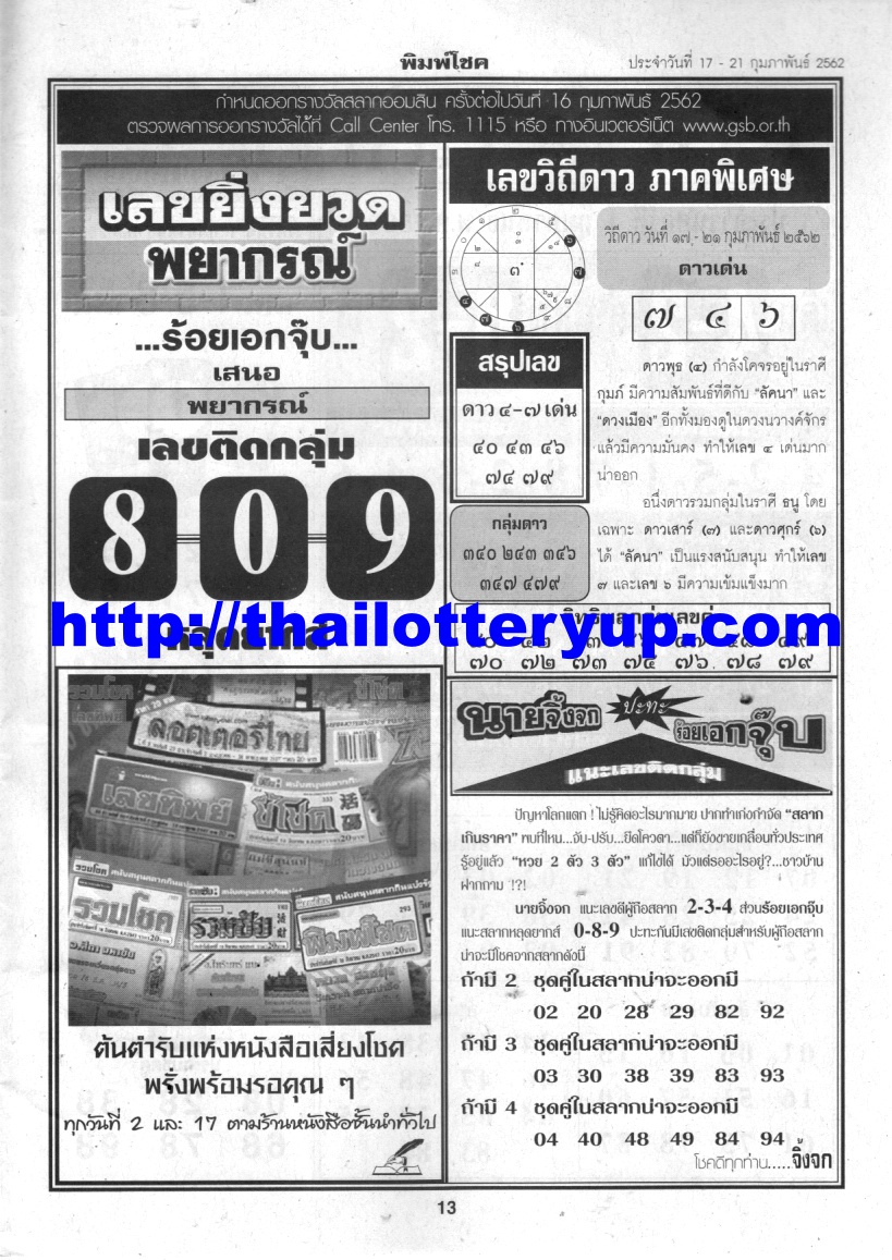 708 – Thai Lottery | Thai lottery Win Tip | Thai Lotto Free Tips 123